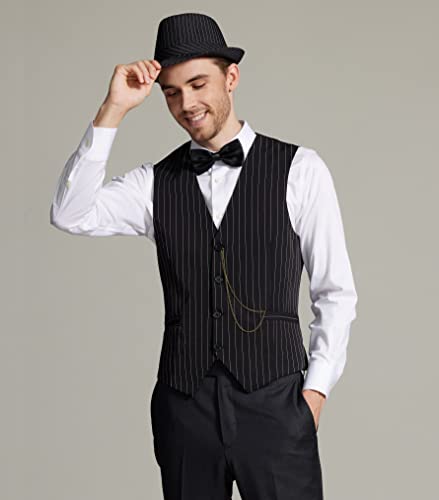 Snapklik.com : Gionforsy 1920s Mens Costume Gatsby Gangster Costume ...