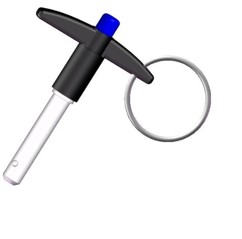 1/2 x 3.5" Effective Usable Grip Length, T-Handle Positive Locking Pin ...
