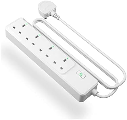 Meross Smart Power Strip, 6 Gang 4 USB Ports Smart Extension Lead ...