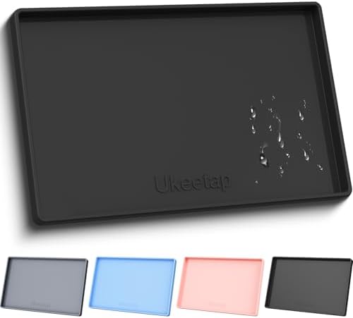 Amazon.com - ukeetap Extra Thick Silicone Mat Waterproof with Raised ...