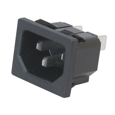 AC Receptacle Male 15a@250 Volt Snap-in Fast-on Terminal Ul-CSA-Voltage ...