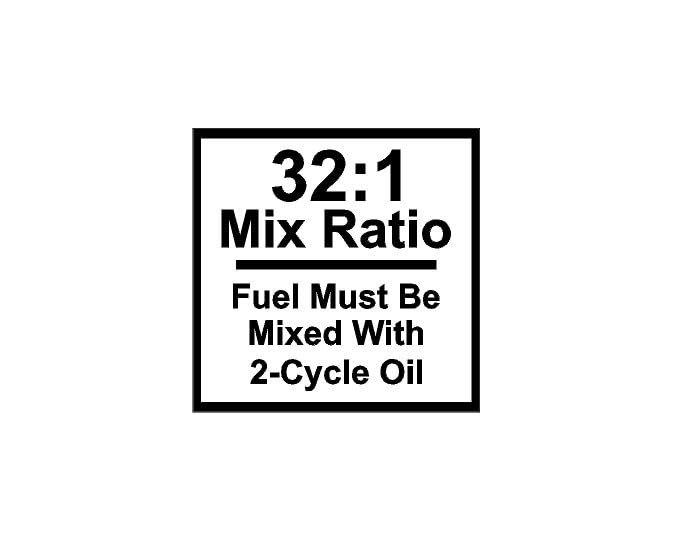 Amazon.com: Mix Ratio Chart 32:1 2-Stroke 2-Cycle Oil Fuel Chainsaw ...