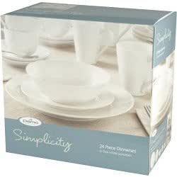 Amazon.com: Dema Simplicity Dinnerset 24 Piece : Home & Kitchen