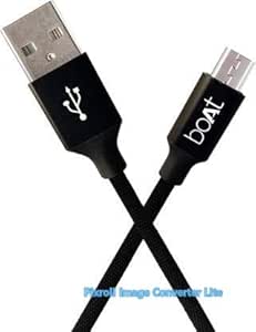 boAt Micro USB-100 2.4A Micro USB Data Cable - 3.2 Feet (1 Meter ...