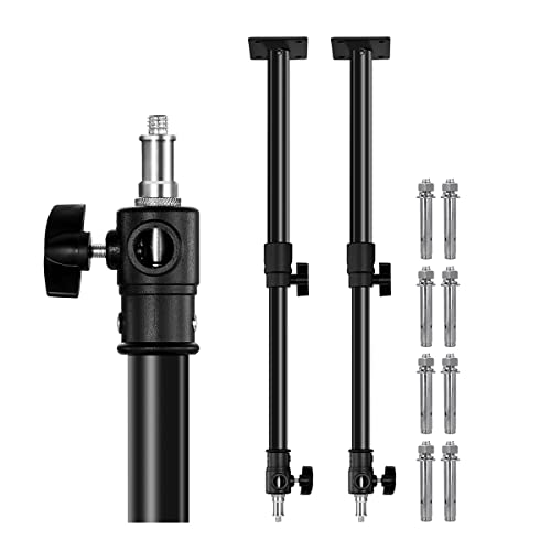 Buy 2Pack Photography Studio Wall Ceiling Mount Boom Arm,Adjustable 17 ...