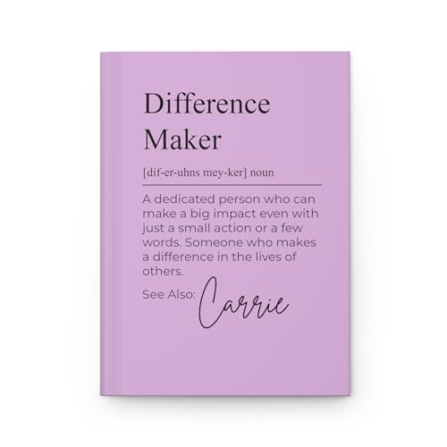 Amazon.com: Hilis Personalized Difference Maker Journal, Coworker Gifts ...