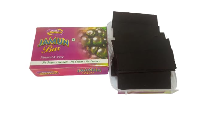 Indica- Jamun Bar Premium Fruit Sweet Natural & Pure 80 Grams : Amazon ...