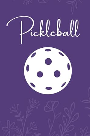 Amazon.com: Purple Pickleball Elegant Notebook - Lined Writing Journal ...