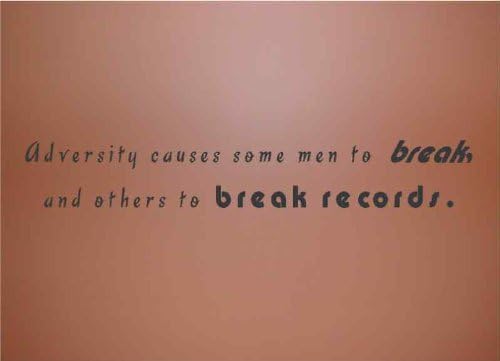 Amazon.com: Adversity causes some men to break, and others to break ...