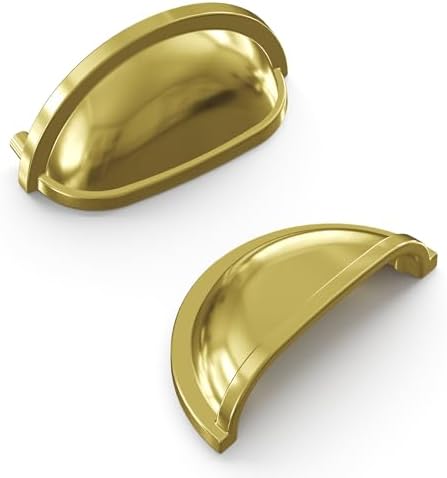 Hickory Hardware P3055-PB Williamsburg Cup Cabinet Pull, 3-Inch ...