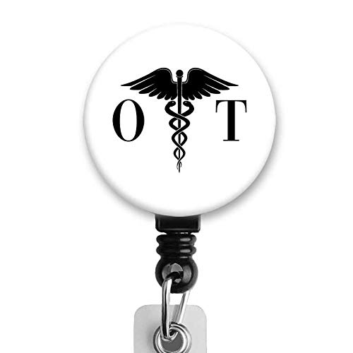 Amazon.com: Classic Caduceus OT Occupational Therapy Retractable Badge ...