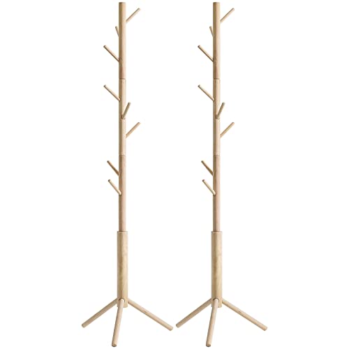 Percheros de Madera de pared o de suelo, rústicos y modernos