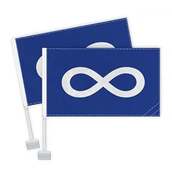 2 PCS Canada Native Metis Car Flag,Heavy Duty Canadian Indigenous First ...