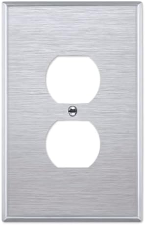 OVERSIZED Stainless Steel Outlet Cover, 1 Gang OVERSIZE Electrical ...