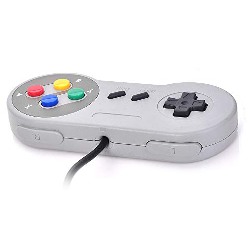 Snapklik.com : 2 Pack SNES Retro USB Controller Gamepad Joystick, USB ...