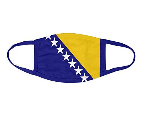 Amazon.com: Bosnia And Herzegovina Flag Face Mask Washable Face ...
