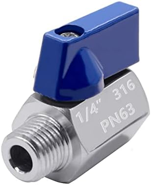 Amazon.com: Beduan 1" Mini Ball Valve, 316 Stainless Steel Female x Male NPT Thread Shut-Off ...