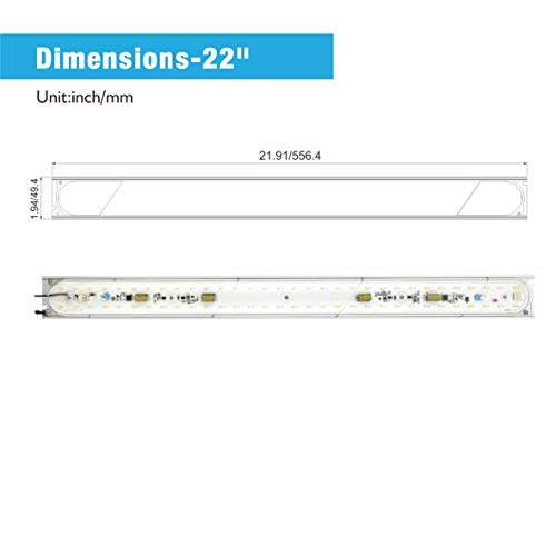 Snapklik.com : 22,30W,3000K,2400LM,120V,CRI90,Dimmable LED Linear Light ...