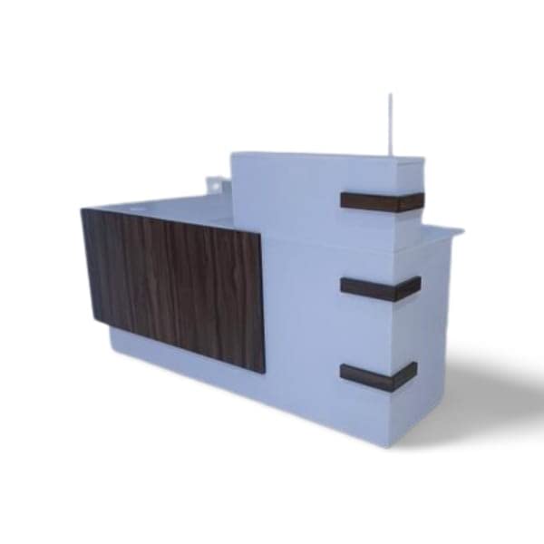 B N Traders L Shape Reception Table for Office, Shop (5x4 feet) (Pack ...