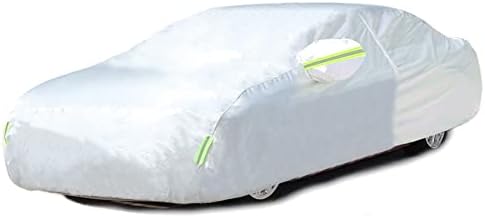 Whole Car Cover Waterproof All Weather Covers with Zipper for Rain Sun ...