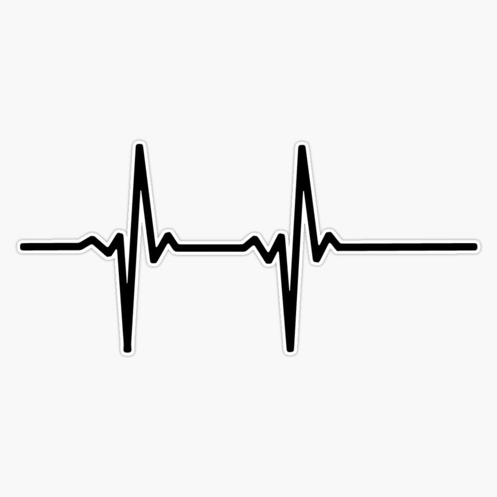 Amazon.com - Heartbeat Sticker Vinyl Waterproof Sticker Decal Car ...