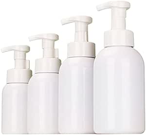 Amazon.com: 200/300/400/500ml Hand Press Foaming Bottles White Empty ...
