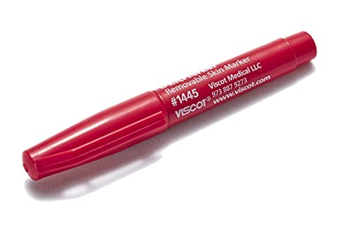 Amazon.com: Viscot Mini EZ Removeable Ink Skin Marker Red 10 Pack ...