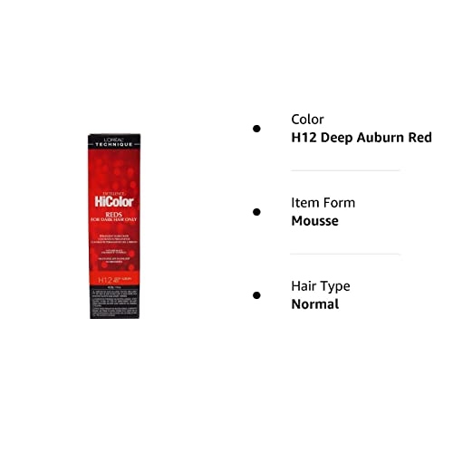 Snapklik.com : Loreal Excellence Hicolor H12 Tube Deep Auburn Red 1.74 ...