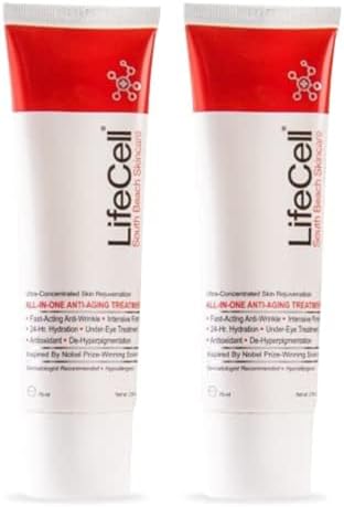 Amazon.com: LifeCell Crema antienvejecimiento todo en uno, reduce arrugas, líneas finas, ojeras ...