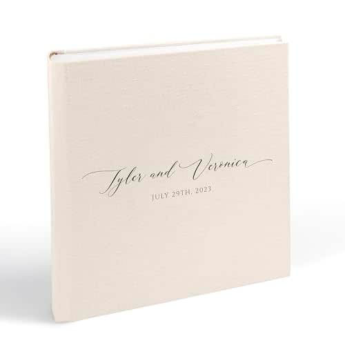 Amazon.com: Linen Wedding Photo Album - Modern Wedding Gift ...