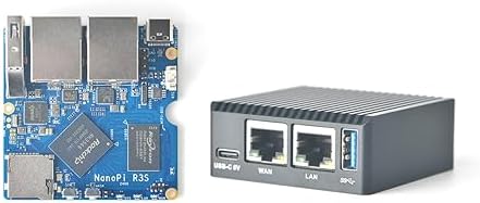 Amazon.com: Nanopi R4S Mini Portable Travel Router OpenWRT with Dual ...