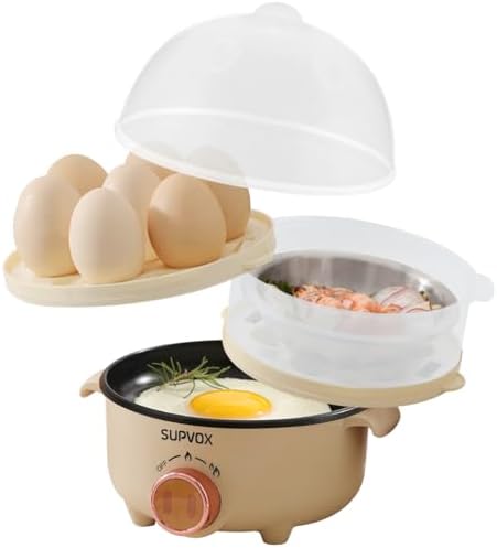Buy ATHRZ 2 In 1 Multifunctional Steaming Device Frying Pan Egg Boiling ...