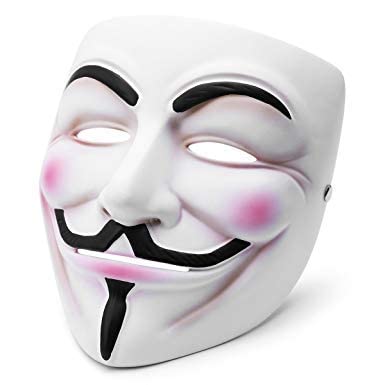 Buy Selibration V for Vendetta Anonymous Costume Mask (White) for Guy ...