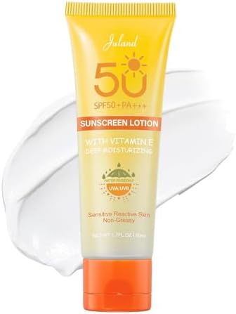 Amazon.com: Clear Face Sunscreen Lotion, SPF 50, Yellow : Beauty ...
