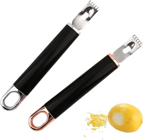 2 Pcs Lemon Zester, Lemon Zester Grater Tool, with Hanging Loop ...