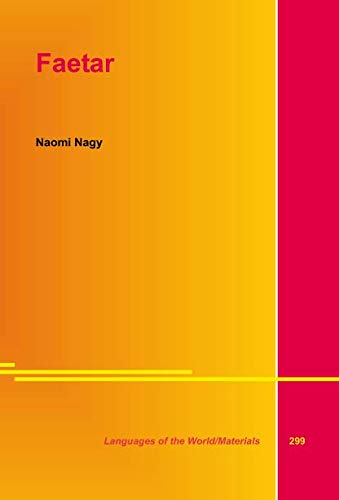 Faetar (Languages of the world): Nagy, Naomi: 9783895865480: Amazon.com ...