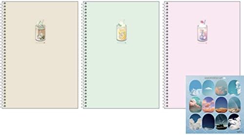 Amazon.com : Aesthetic Scenery Korean Notebooks with a Label Sticker ...