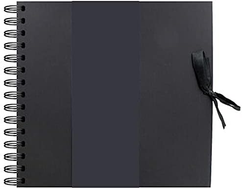 Paperchase Black Kraft Square Scrapbook, Photo Album, Memory Book ...