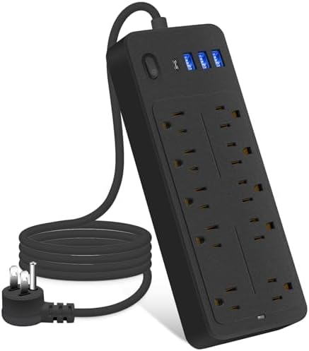 Amazon.com: Asamoom 15 FT 14-in-1 Power Strips with Surge Protection ...