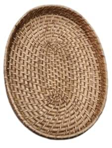 The House of Cane Furniture Wooven Oval Woven Tray Basket Oval Flat ...