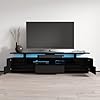 Amazon.com: Meble Furniture Eva TV Stand for TVs up to 85" — High Gloss ...