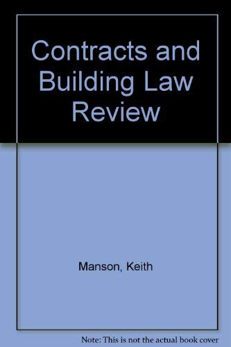 Amazon | Contracts and Building Law Review | Manson, Keith, Harlow ...