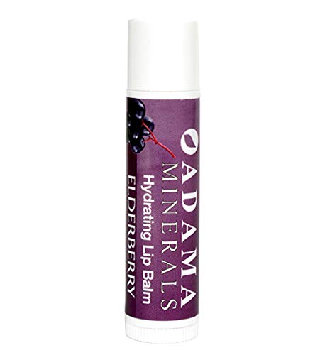 Amazon.com : 3 Pack Adama Minerals Hydrating Lip Balm (Elderberry ...