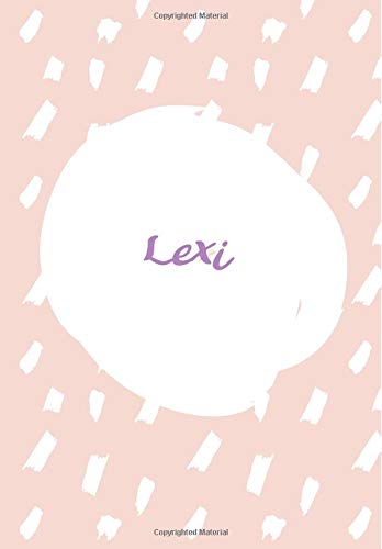Lexi: 7x10 inches 110 Lined Pages 55 Sheet Rain Brush Design for Woman ...
