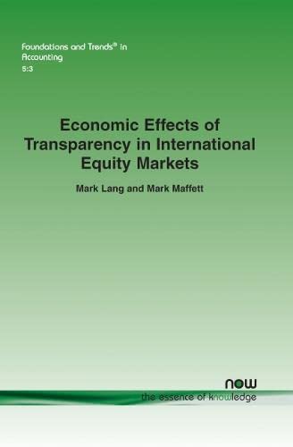 Economic Effects of Transparency in International Equity Markets: A ...