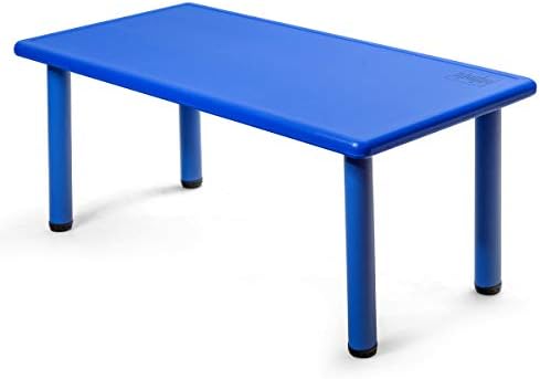Amazon.com: Costzon Kids Plastic Table, Portable Plastic Learn and Play ...