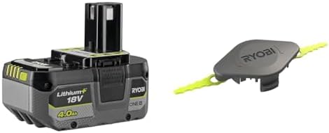 RYOBI RB1840X 18V One Plus Lithium Plus 4.0Ah Compact Battery, Black ...