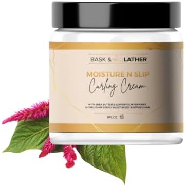 Amazon.com: BASK & LATHER Moisture n Slip Curling Cream with Amaranth ...