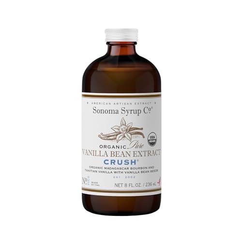 Sonoma Syrup Co Organic Pure Vanilla Bean Extract "Crush", 8 oz ...