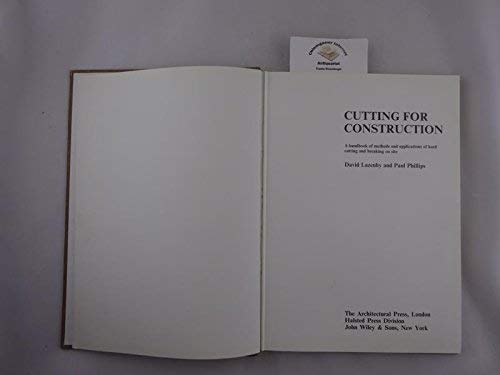 Cutting for Construction: A Handbook of Methods and Applications of ...